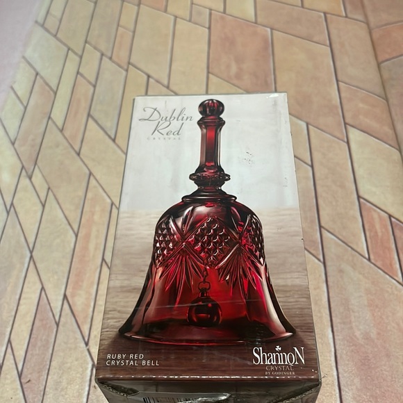 Other | Red Glass Bell | Poshmark